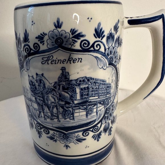 Heineken Holland Porcelain Beer Stein Mug | Dining | Vintage Heineken ...